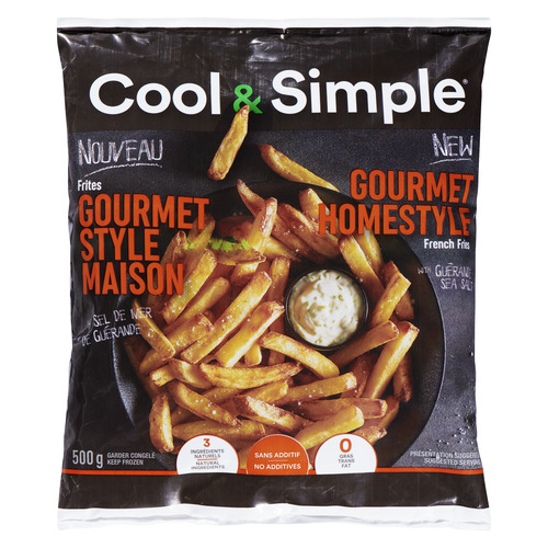 Buy Cool & Simple Frozen French Fries Gourmet Homestyle 500 g | IGA