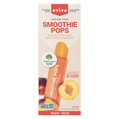Buy Evive Frozen Smoothie Pops Peach 5 x 50 ml | Safeway Canada