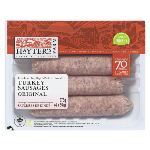 Buy Hayter's Farm Turkey Sausage Original 375 g | Sobeys Inc.