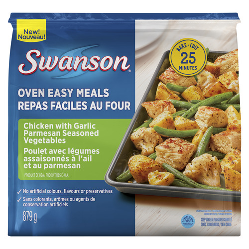 Buy Swanson Frozen Dinner Oven Easy Meals Chicken With Garlic Parmesan ...