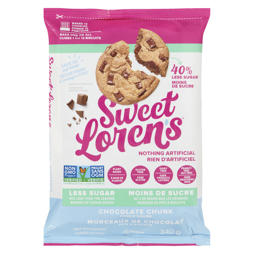 Buy Sweet Loren's Cookie Dough Less Sugar Chocolate Chunk 340 g ...