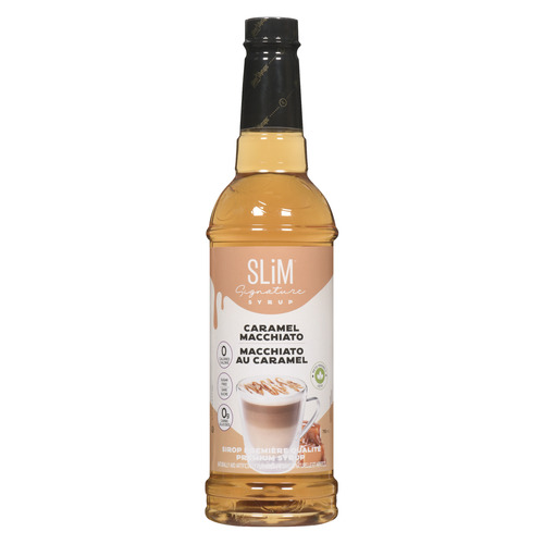 Buy Slim Syrups Sugar-Free Signature Syrup Caramel Macchiato 750 ml ...