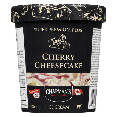 Buy Chapman's Super Premium Plus Ice Cream Cherry Cheesecake 500 ml ...