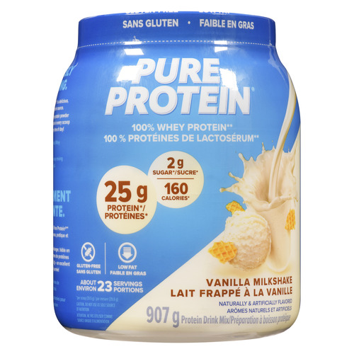 Buy Pure Protein 100% Whey Protein Powder Vanilla 907 g | Sobeys Inc.
