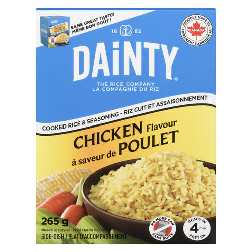 Buy Dainty Cooked Rice & Seasoning Chicken Flavour 265 g | FreshCo