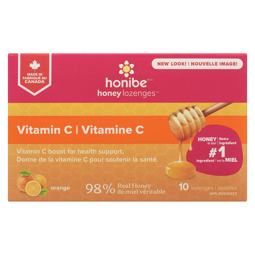Buy Honibe Honey Lozenges Vitamin C Orange 10 Count | FreshCo