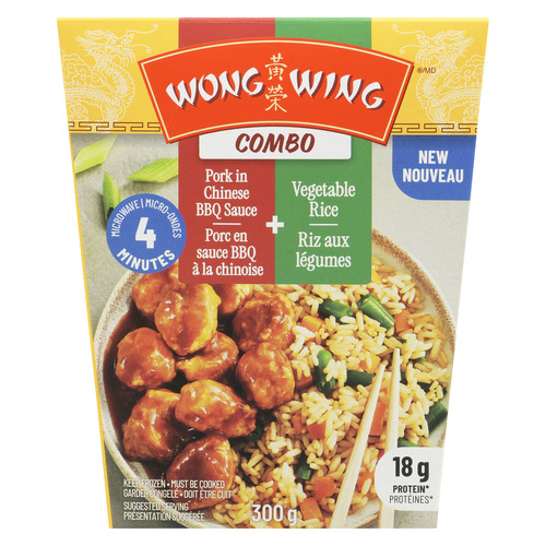 Buy Wong Wing Combo Pork In Chinese BBQ Sauce & Vegetable Rice 300 g ...