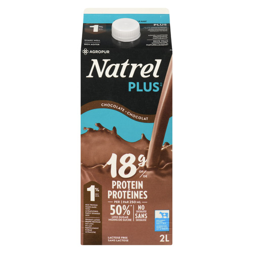 Buy Natrel Plus Lactose-Free 2% Protein Milk Chocolate 2 L | Sobeys Inc.