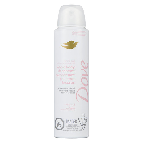 Buy Dove Whole Body Spray Raspberry Rose Deodorant 113 g | Sobeys Inc.