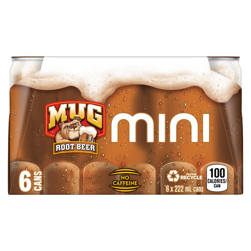 Buy Mug Soda Root Beer Mini 6 x 222 ml (cans) | Safeway Canada