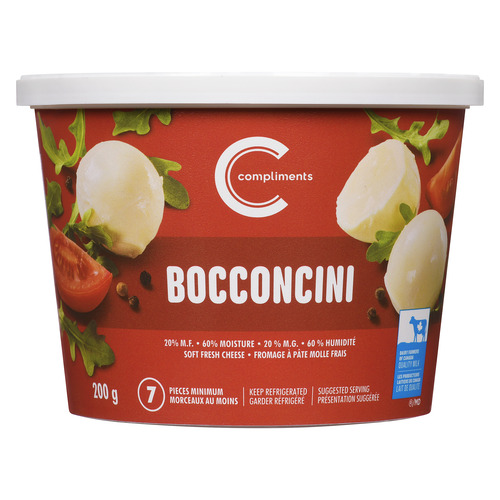 Buy Compliments Soft Fresh Cheese Bocconcini 200 g | FreshCo