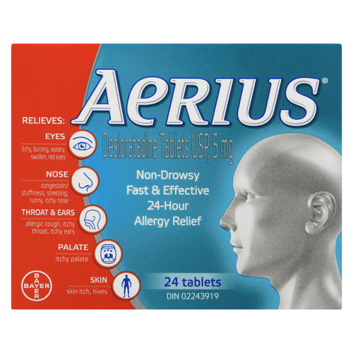 Buy Aerius Allergy Relief 5mg Desloratadine Tablets 24 Count | Safeway ...