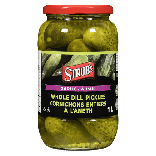 Buy Strub's Whole Dill Pickles Garlic 1 L | Safeway Canada