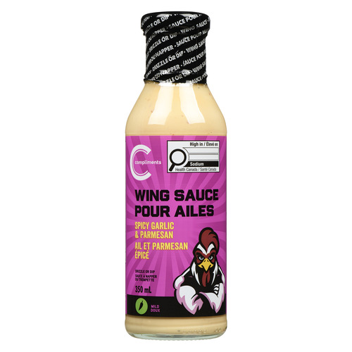 Buy Compliments Wing Sauce Spicy Garlic & Parmesan Mild 350 ml ...