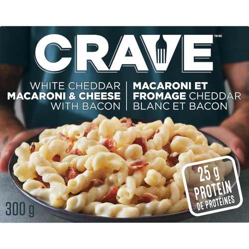 Buy Crave Frozen Meal White Cheddar Macaroni & Cheese With Bacon 300 g ...