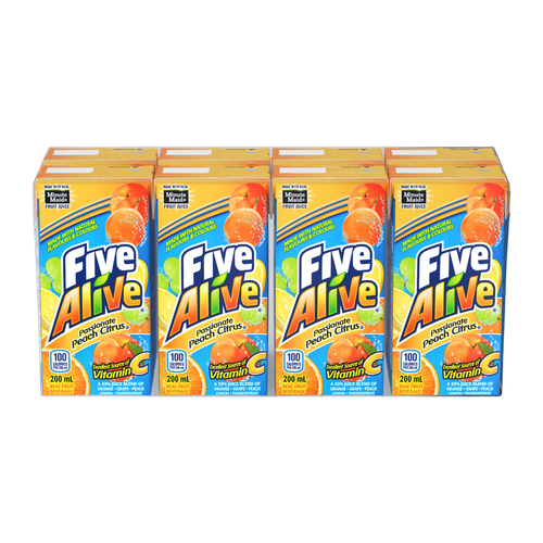 Buy Five Alive Juice Passionfruit Peach Citrus 8 x 200 ml (cartons ...