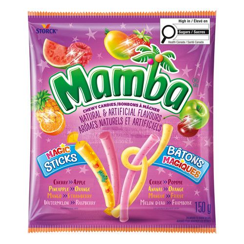 Buy Mamba Chewy Candies Magic Sticks 150 g | Sobeys Inc.