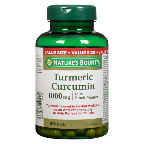 Buy Nature's Bounty Turmeric Curcumin Plus Black Pepper 1000 mg 90 EA ...