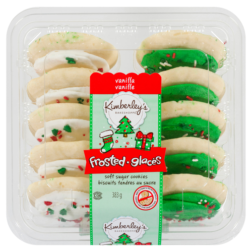Buy Kimberley's Bakeshoppe Frosted Holiday Green And White Cookies 383 ...