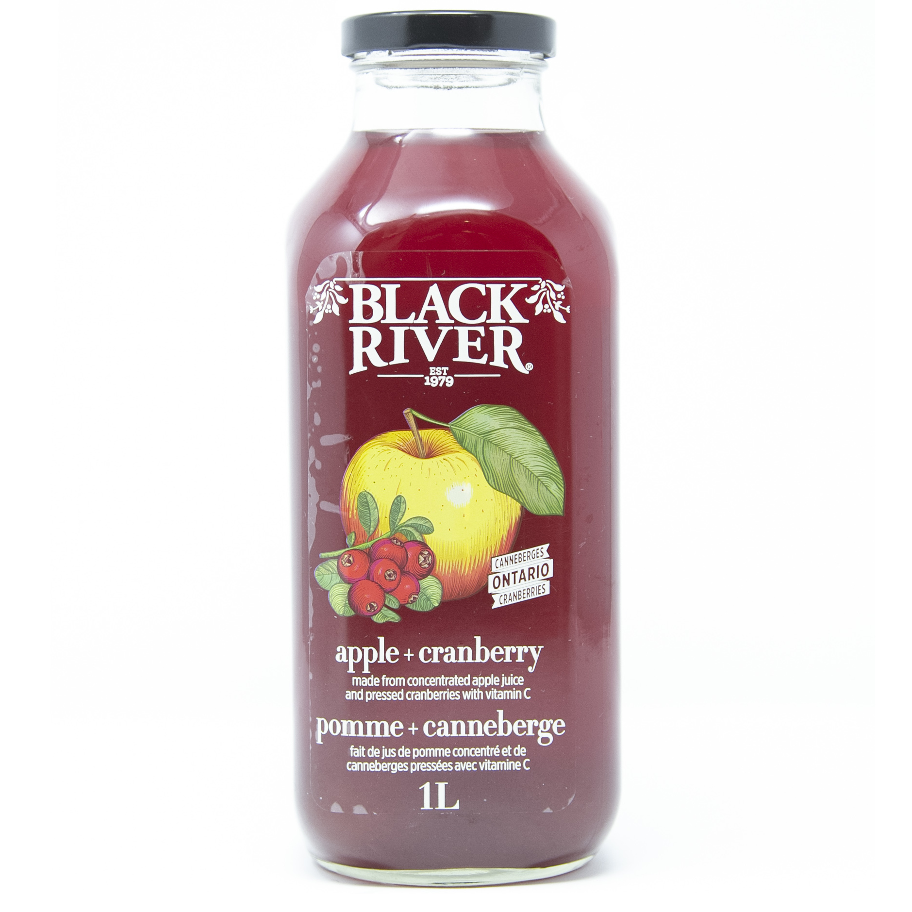 Buy Black River Juice Apple Cranberry 1 L (bottle) | Sobeys Inc.
