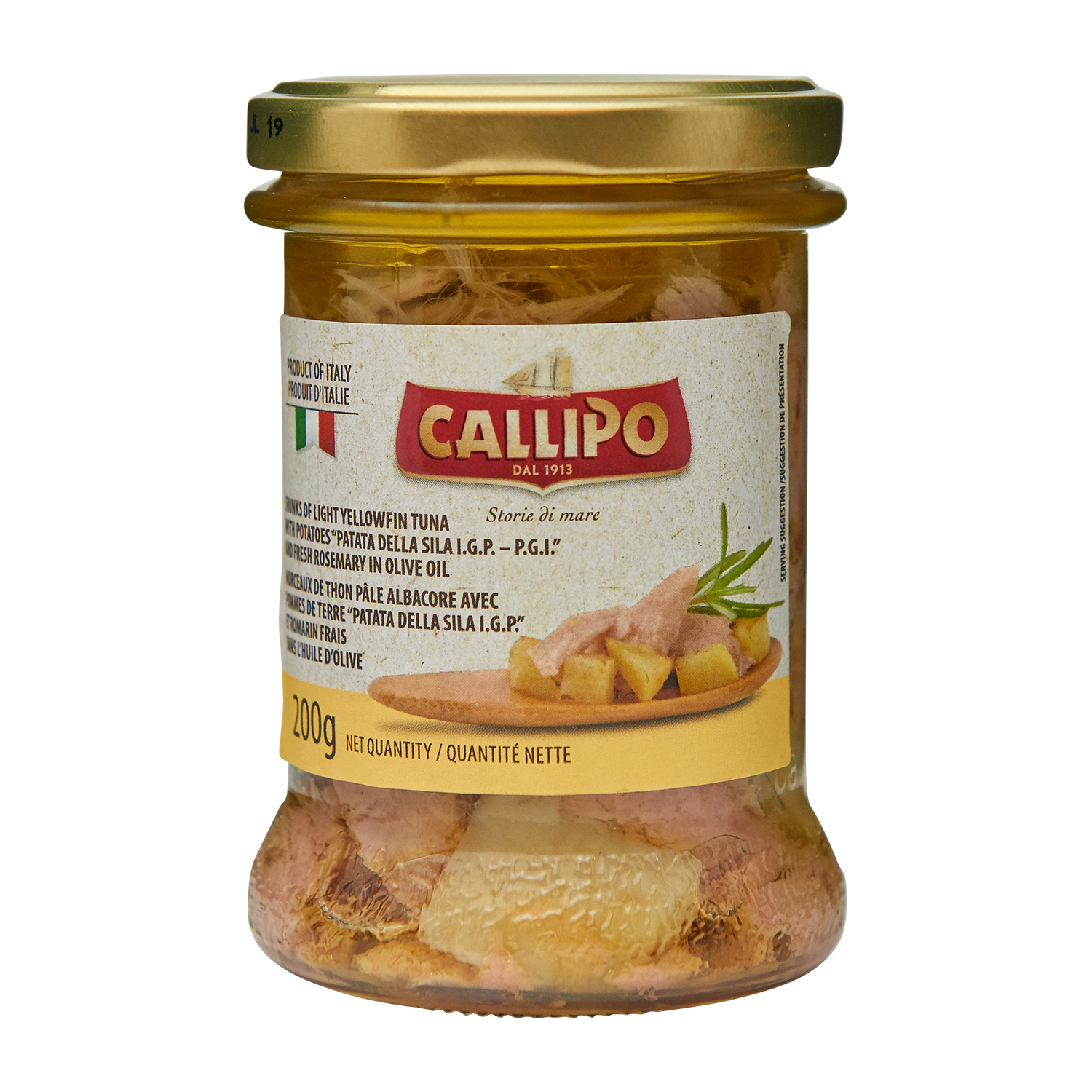 Buy Callipo Tuna with Potato and Rosemary In Olive Oil 200 g | FreshCo