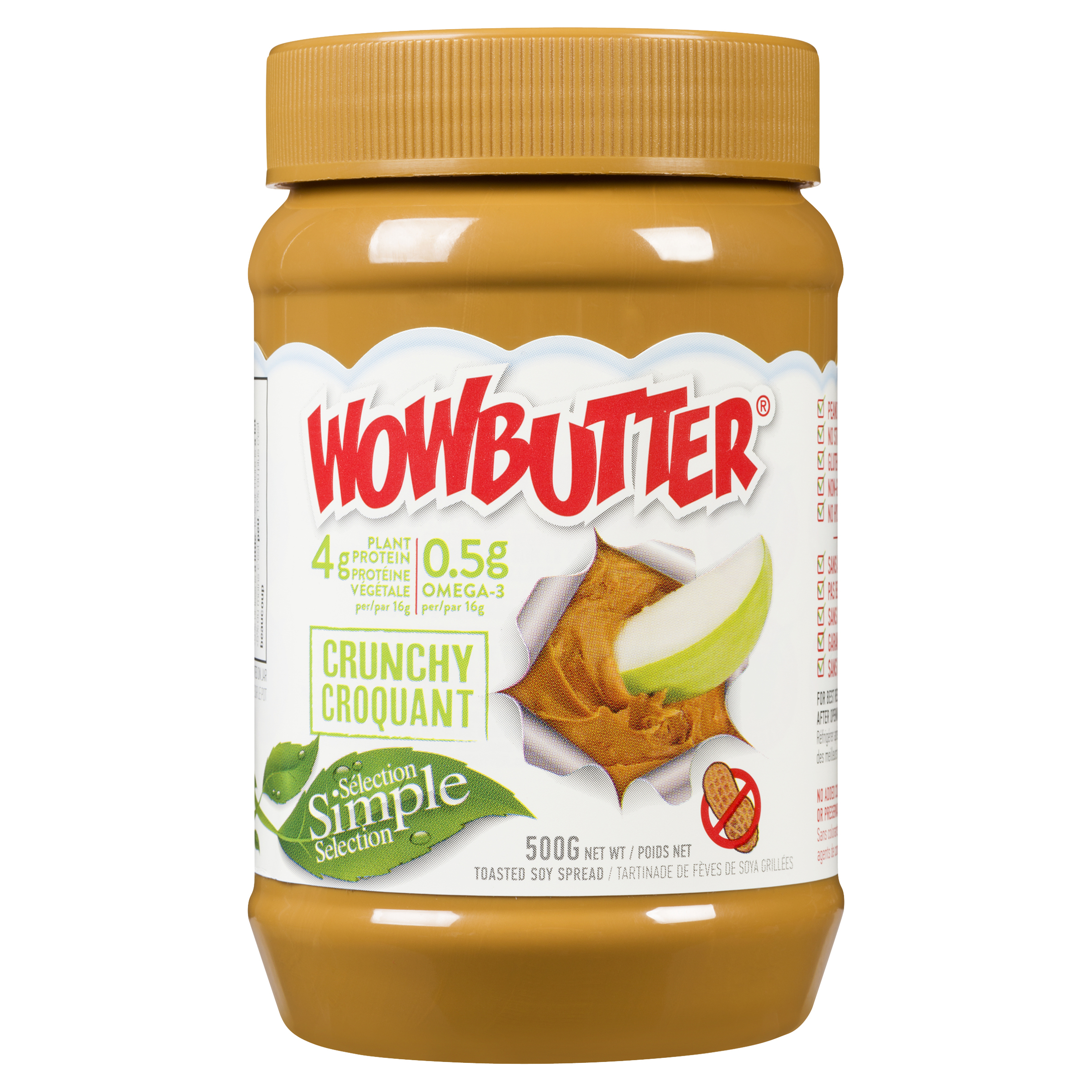 Buy Wowbutter Peanut-Free Spread Toasted Soy Crunchy 500 g | Safeway Canada