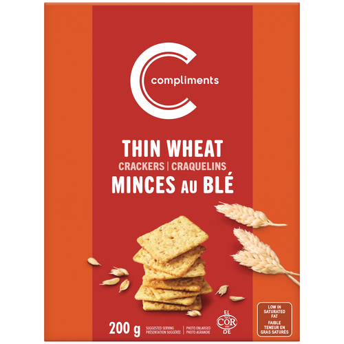 Buy Compliments Crackers Thin Wheat 200 g | Safeway Canada