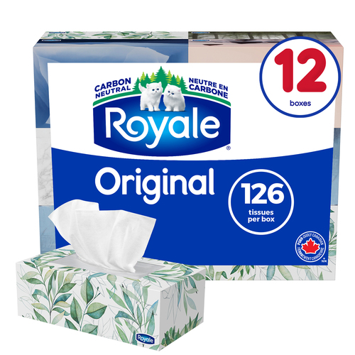 Buy Royale Original Facial Tissue 2 Ply 12 Boxes x 126 Sheets | Sobeys Inc.