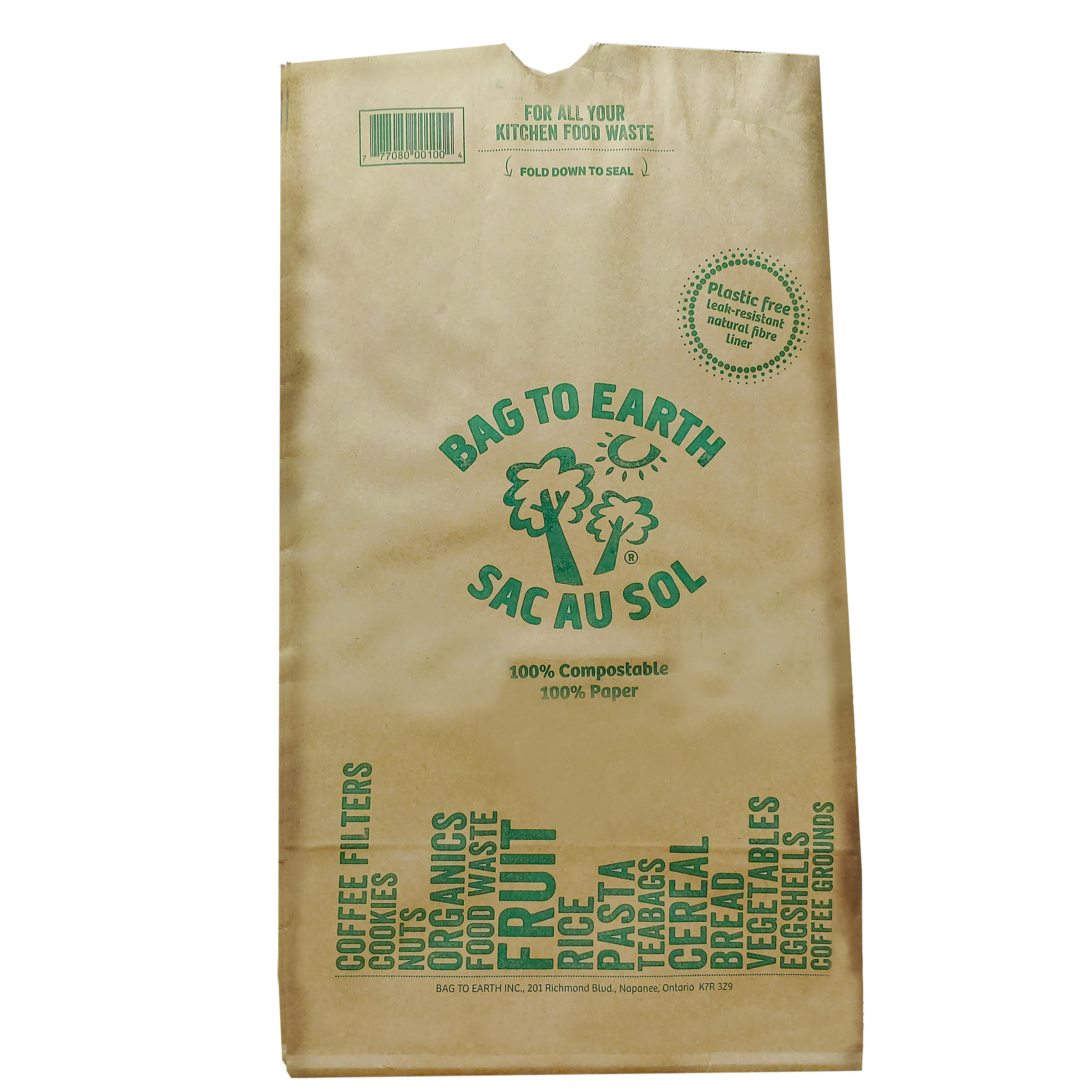 Buy Bag To Earth Waste Bag Kraft Paper Large 5 Bags | Sobeys Inc.