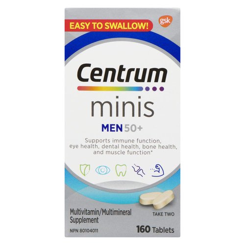 Buy Centrum Multivitamin/Multimineral Supplement Minis Men 50+ 160 ...