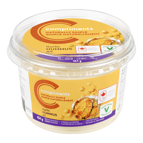 Buy Compliments Naturally Simple Garlic Hummus 454 g | FreshCo