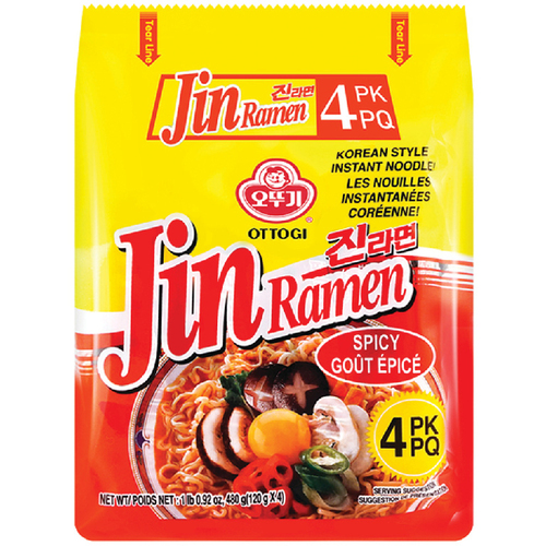 Buy Ottogi Jin Ramen Instant Noodles Spicy 4 x 120 g | Safeway Canada