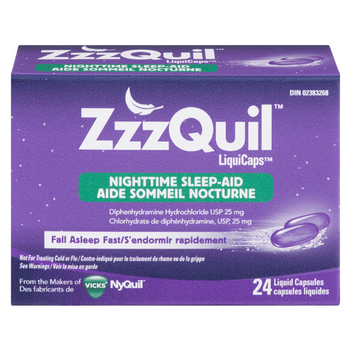 Buy Vicks ZzzQuil Nighttime Sleep-Aid 24 Liquid Capsules | FreshCo