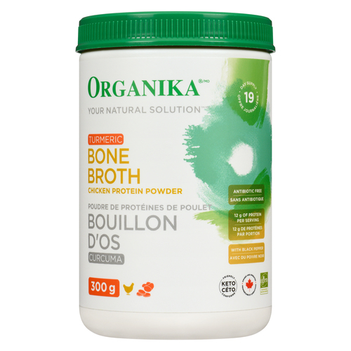 Buy Organika Protein Powder Chicken Bone Broth Turmeric 300 g | Sobeys Inc.