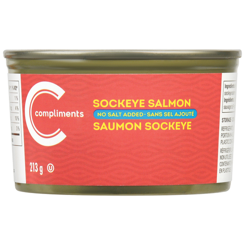 Buy Compliments Sockeye Salmon No Salt Added 213 g | Safeway Canada