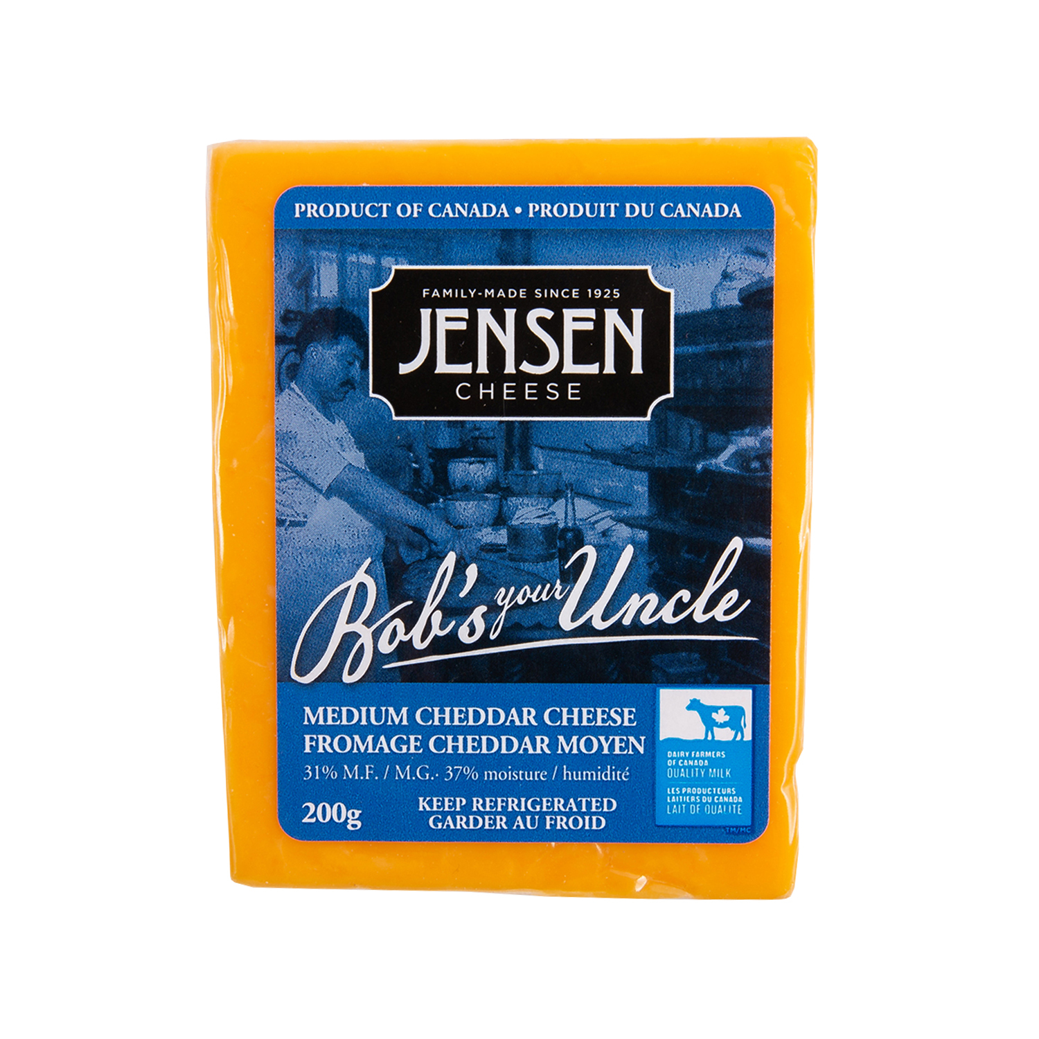 Buy Jensen Bobs Your Uncle Medium Cheddar Cheese 200 g | Sobeys Inc.