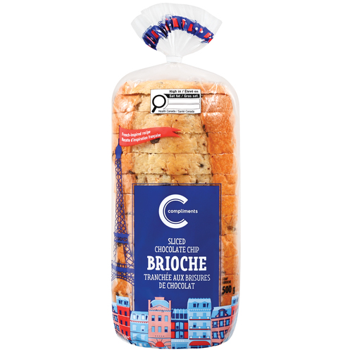 Buy Compliments Brioche Sliced Loaf Chocolate Chip 500 g (frozen ...