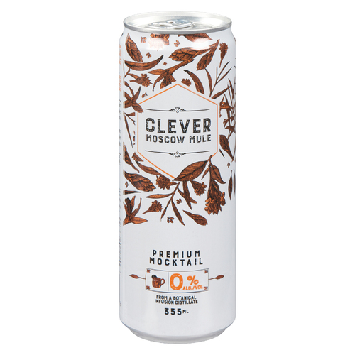 Buy Clever Mocktail Moscow Mule Non Alcoholic Beverage 355 ml (can ...
