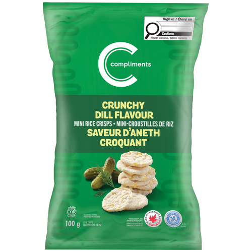 Buy Compliments Mini Rice Crisps Crunchy Dill 100 g | Sobeys Inc.