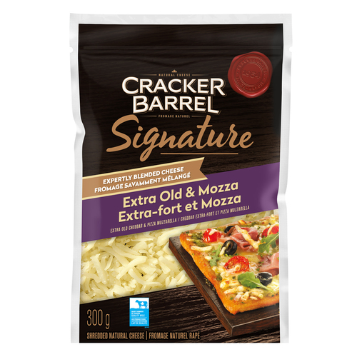 Buy Cracker Barrel Signature Shredded Cheese Extra Old Cheddar & Pizza ...