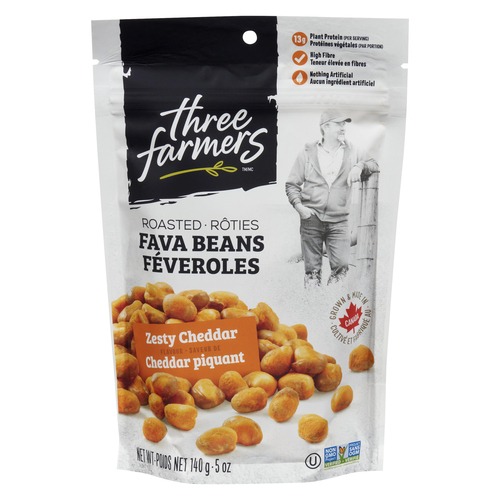 Buy Three Farmers Foods Fava Bean Snack Zesty Cheddar 140 g | Sobeys Inc.
