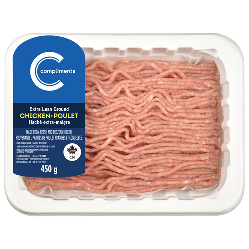 Buy Compliments Ground Chicken Extra Lean 450 g | FreshCo