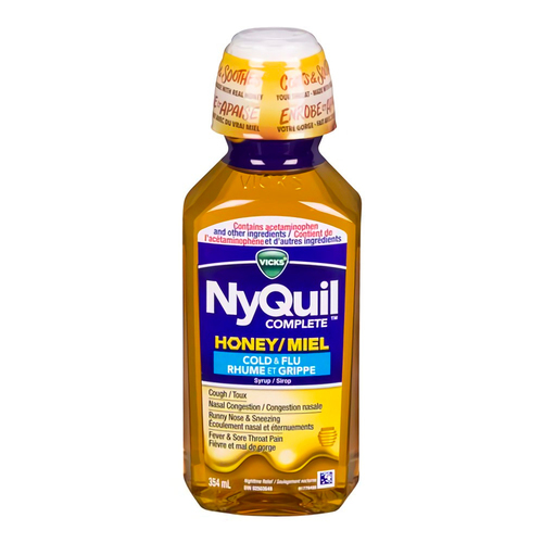 Buy Vicks Nyquil Complete Cold And Flu Relief Honey 354 ml | FreshCo