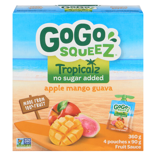 Buy Gogo Squeez Apple Sauce Tropical Apple Mango Guava 360 g | Safeway ...