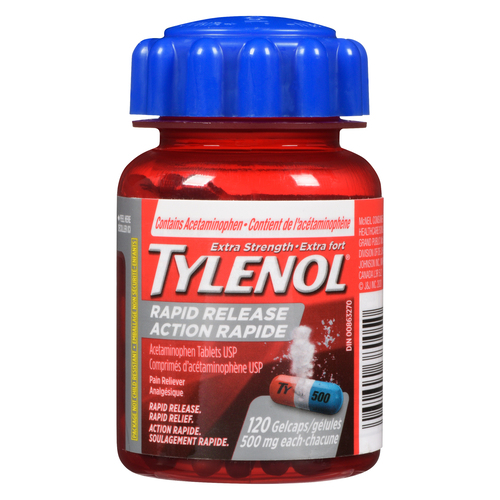 Buy Tylenol Analgesics Adult 500 Mg Rapid Release Extra Strength ...