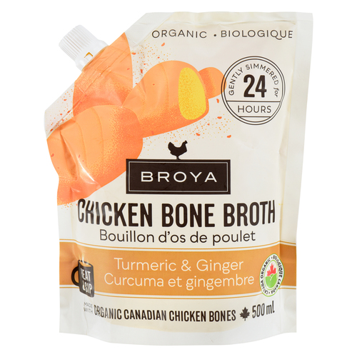 Buy Broya Organic Chicken Bone Broth Turmeric & Ginger 500 ml | Sobeys Inc.