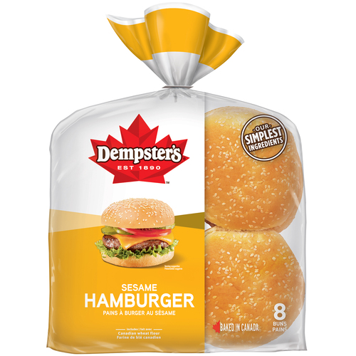 Buy Dempster's Hamburger Buns Sesame 8 Pack 360 g | Sobeys Inc.