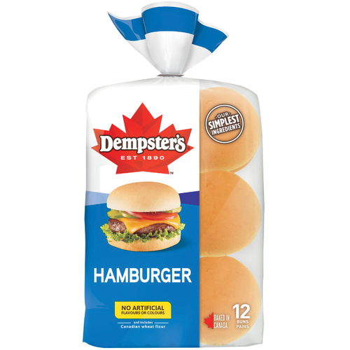 Buy Dempster's Hamburger Buns White 12 Pack 540 g | Sobeys Inc.