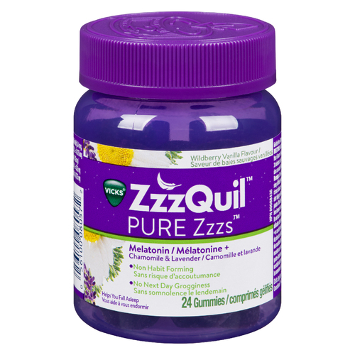 Buy Vicks ZzzQuil Pure Zzzs Sleeping Aids 24 Gummies | Safeway Canada