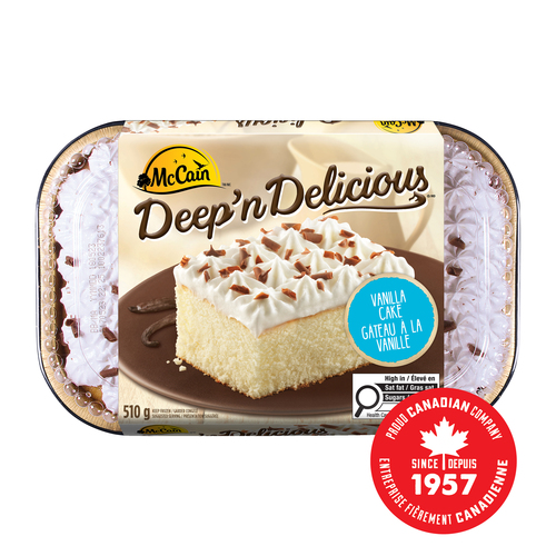 Buy McCain Deep'n Delicious Frozen Cake Vanilla 510 g | Sobeys Inc.